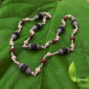 Silver Tulsi Mala Online Shop from Vrindavan Mathura India - Tulsi Mala